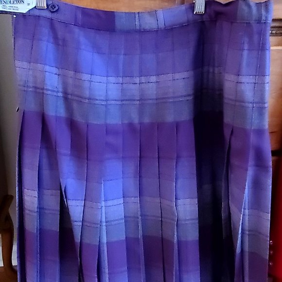 Pendleton | Skirts | Pendleton Reversible Plaid Wool Skirtnever Worn ...